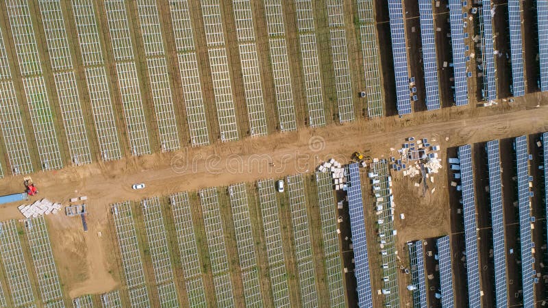 Solar Panel Energy Electricity Construction Installation Built Stock ...