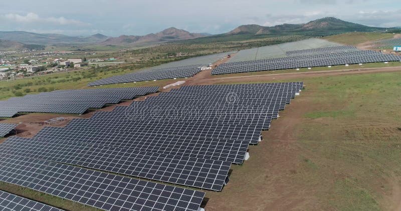 Solar Panel Energy Electricity Construction Installation Built Stock ...