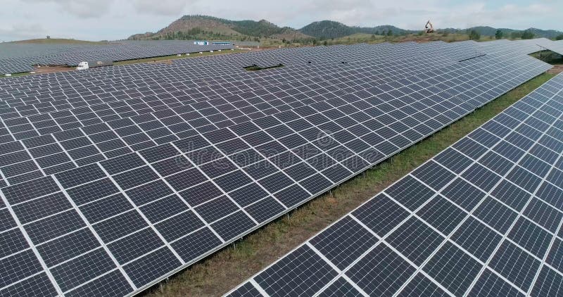 Solar Panel Energy Electricity Construction Installation Built Stock ...