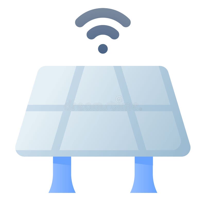 Solar Panel Energy Single Isolated Icon with Smooth Style Stock Vector ...