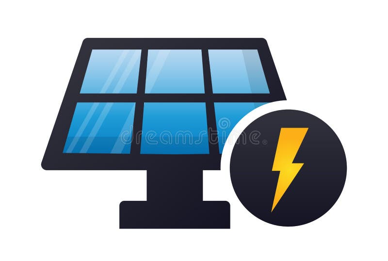 Solar Panel Energy Symbol Colorful Vector Icon Stock Vector ...