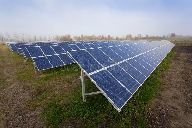 Solar Panel and Energy Transition Stock Image - Image of line ...