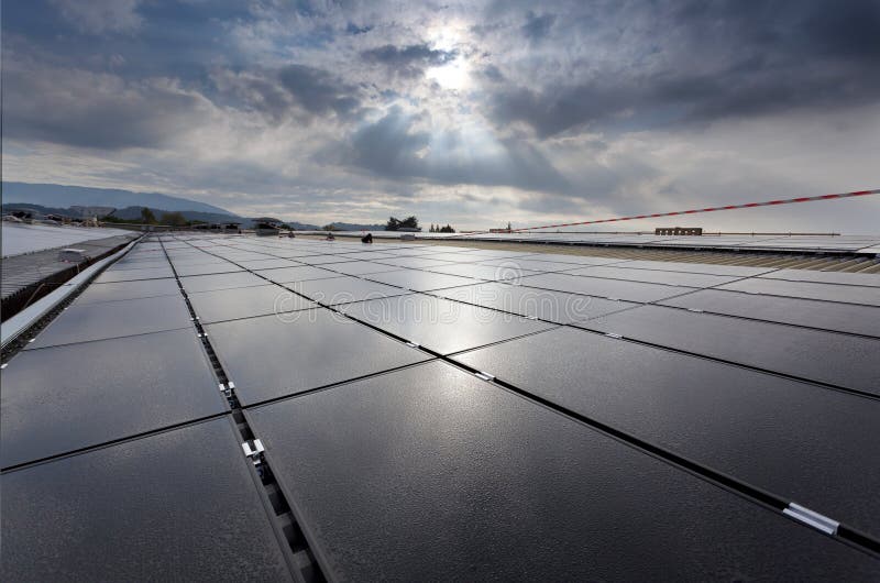 Solar Panel and Energy Transition Stock Photo - Image of sustainable ...