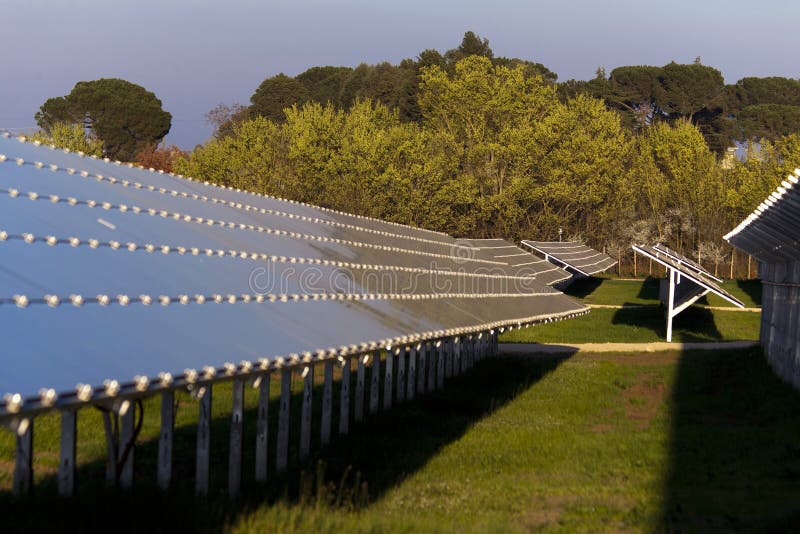 Solar Panel and Energy Transition Stock Image - Image of fence ...