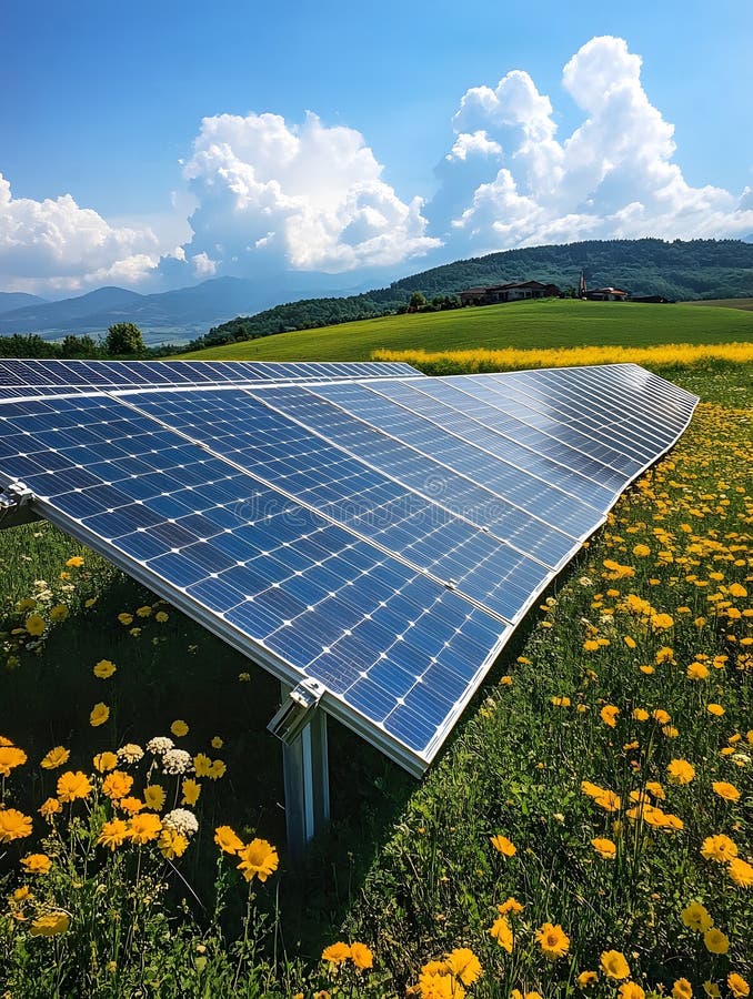 Solar Panel Farm Promoting Clean Air Captured in High Resolution with a ...