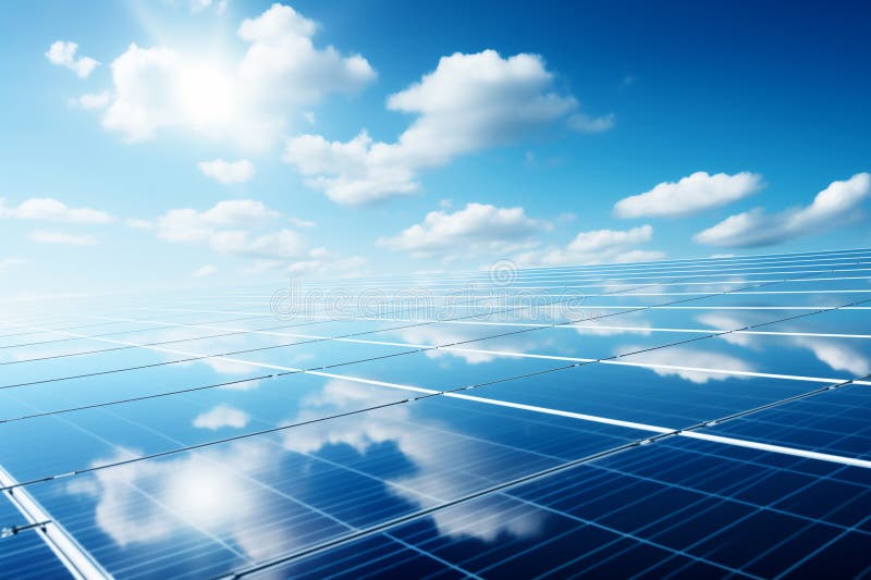 Solar Panel or Solar Farm Technology Background, Renewable Energy Theme ...