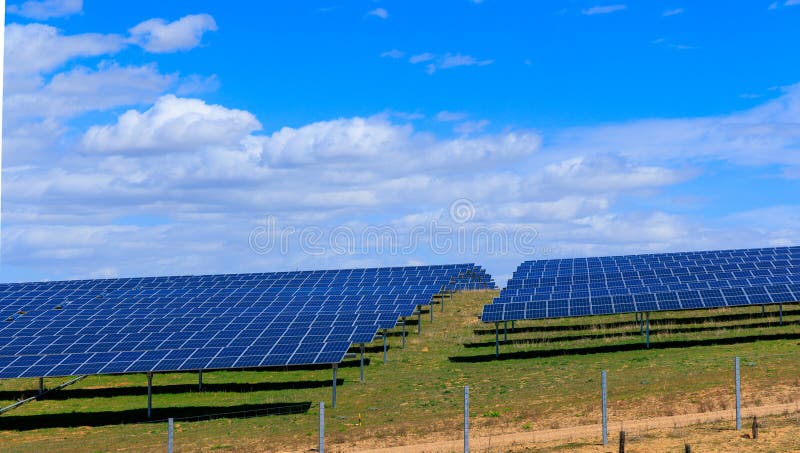 Solar panel in field stock image. Image of concept, photovoltaic ...