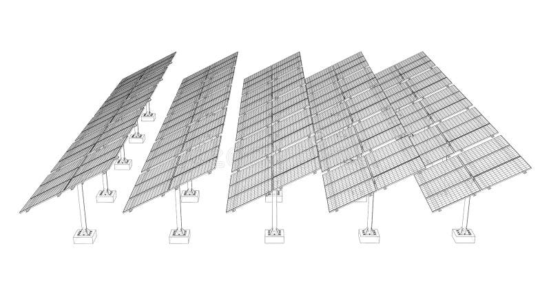 Solar Panel Blueprint Stock Illustrations – 839 Solar Panel Blueprint ...