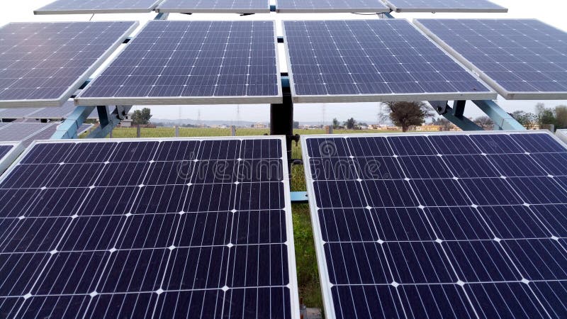 Solar Panel in the Fields. Image of Science and Technology Regarding ...