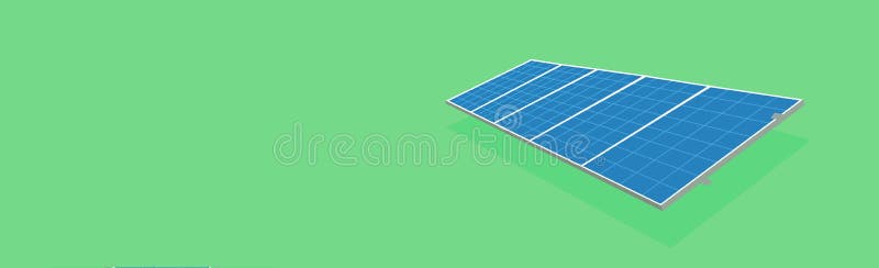 Solar Panel in Flat Design - Solar Energy Equipment Concept Image Stock ...