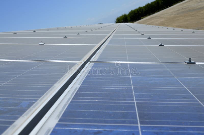 Solar panel. stock photo. Image of industry, cell, energy - 56161184