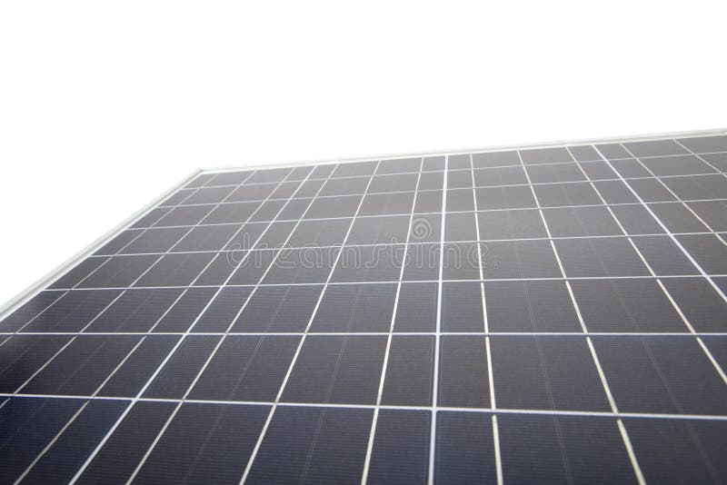 A Solar Panel in Front of White Background Stock Image - Image of light ...