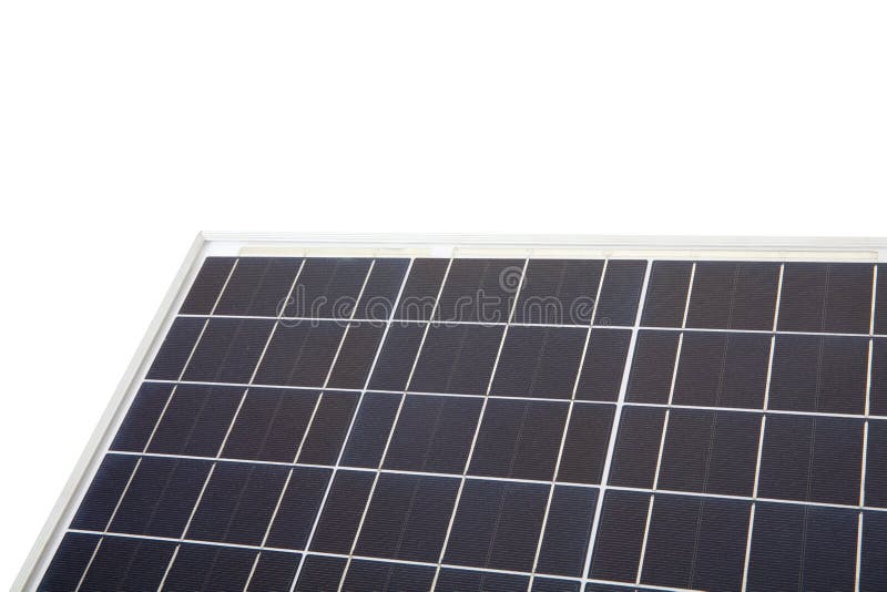 A Solar Panel in Front of White Background Stock Photo - Image of ...