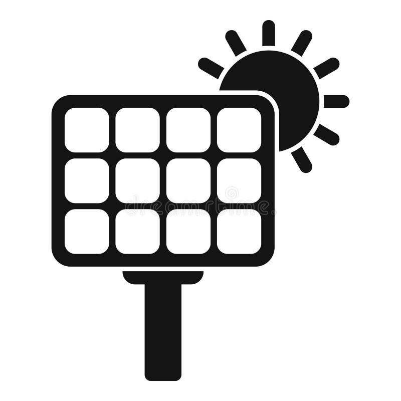 Solar Panel Generating Clean Energy from Sun Stock Illustration ...