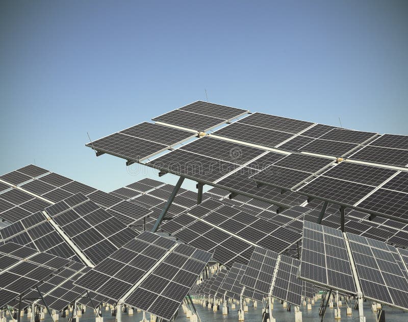 Solar panel in the green stock image. Image of copy, generator - 27754469