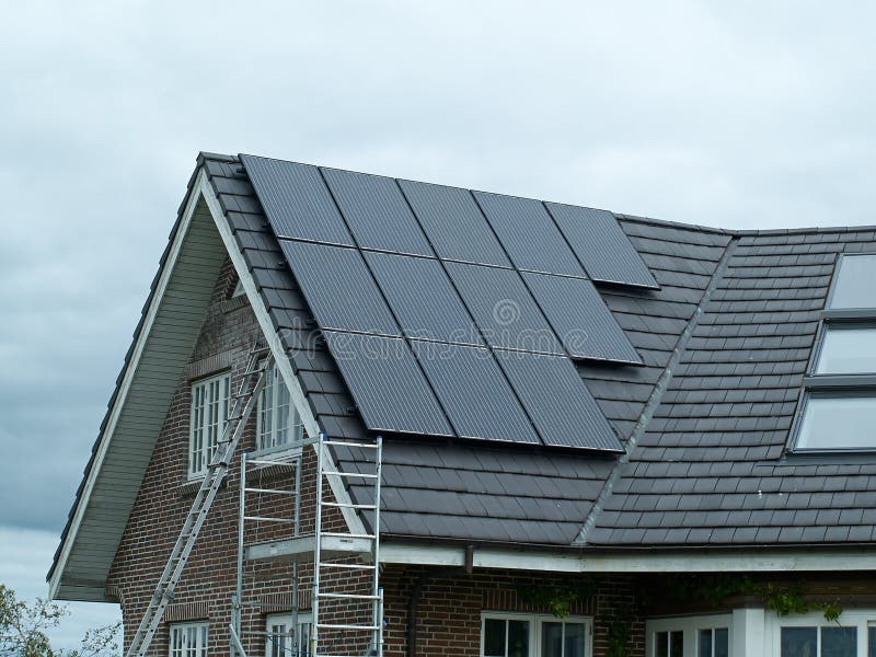 Solar Panel for Green, Environmentally Friendly Energy Stock Image ...