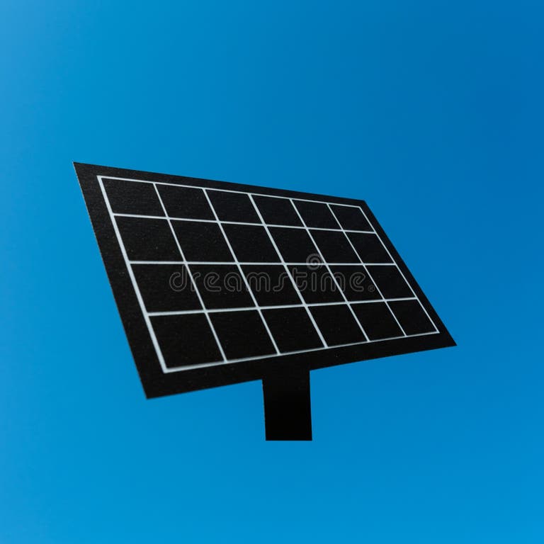 A Solar Panel with a Grid Pattern of Photovoltaic Cells is Displayed ...
