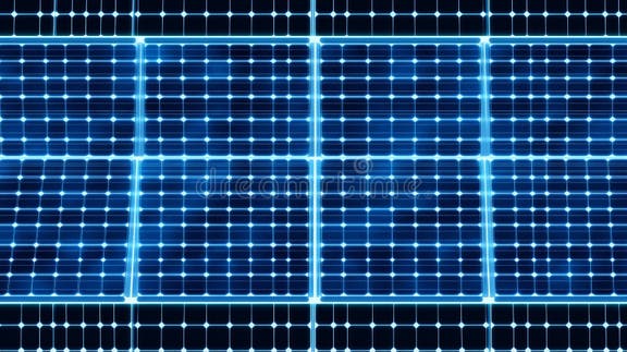 Solar Panel Grid Seamless Pattern Renewable Energy Background Texture ...