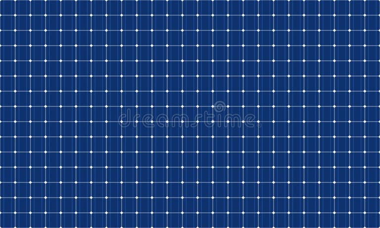 Solar Panel Grid Seamless Pattern. Sun Electric Battery Texture. Solar ...