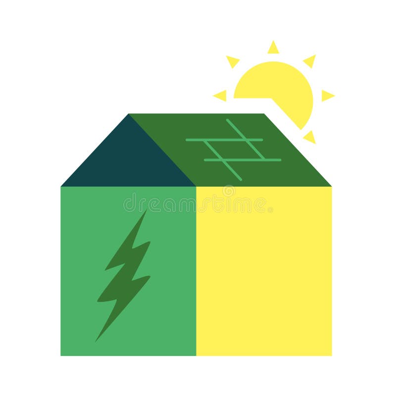 Solar panel green energy stock illustration. Illustration of icon ...