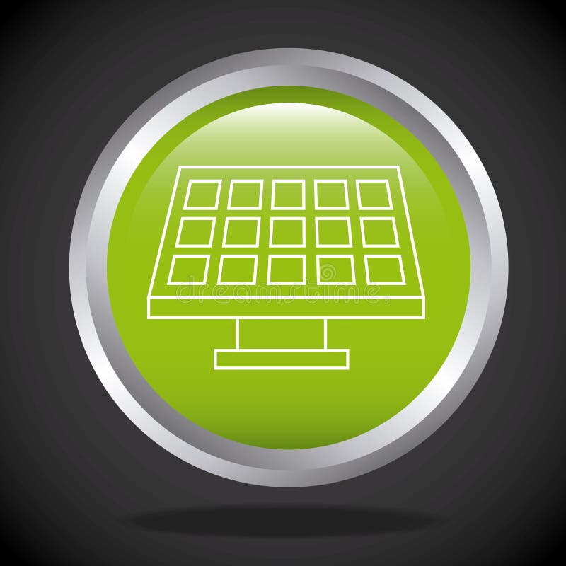 Solar panel icon stock illustration. Illustration of solution - 82968614