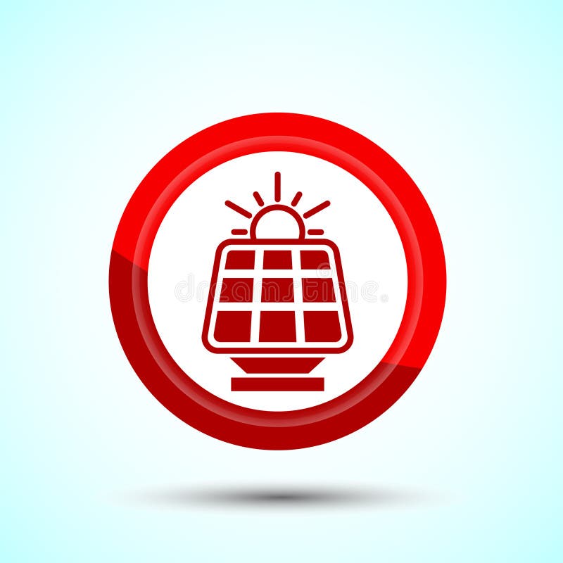 Solar Panel Icon Design Illustration, Solar Panel Power Station Sign ...