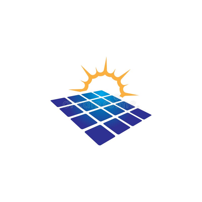 Solar Panel Icon Design Template Vector Isolated Stock Vector ...