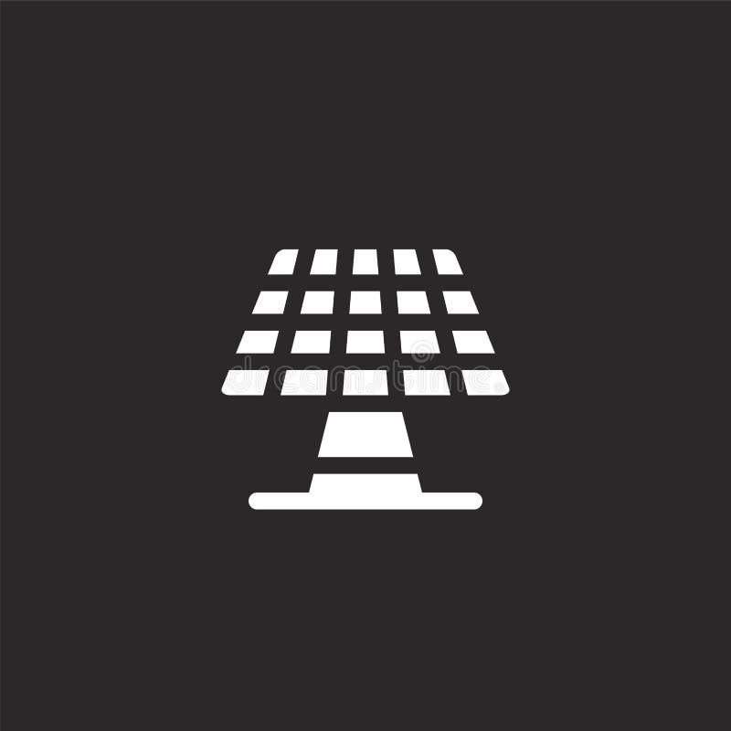Solar Panel Icon. Filled Solar Panel Icon for Website Design and Mobile ...