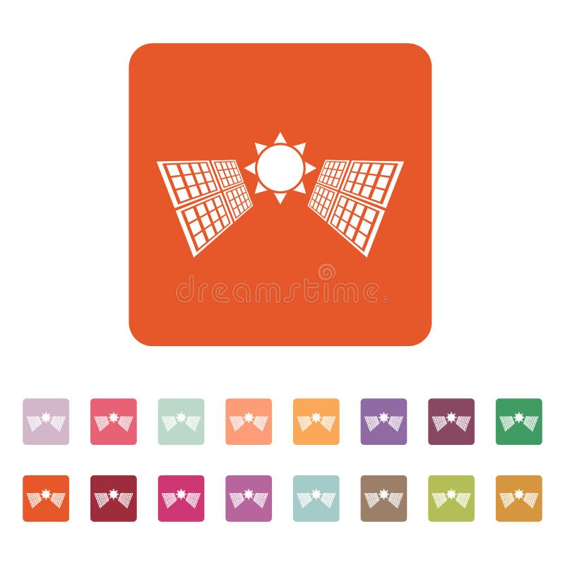 The Solar Panel Icon. Green Energy Symbol Stock Vector - Illustration ...