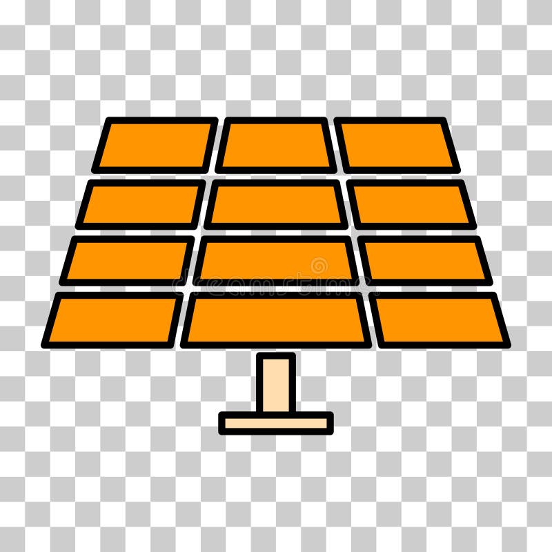 Solar Panel Icon, Green Power Technology, Ecology Alternative Energy ...