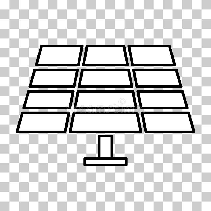 Solar Panel Icon, Green Power Technology, Ecology Alternative Energy ...