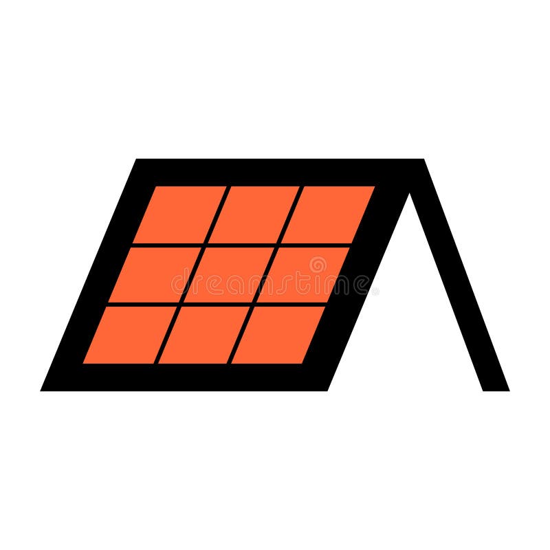 Solar Panel Icon, Green Power Technology, Ecology Alternative Energy ...