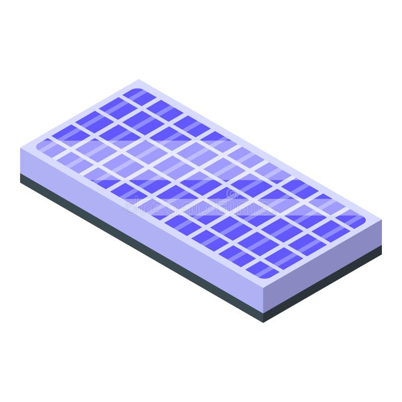 Solar Panel Icon Isometric Vector. Cell Power Stock Vector ...