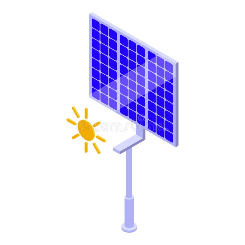 Solar Panel Icon Isometric Vector. Ecology Company Stock Vector ...