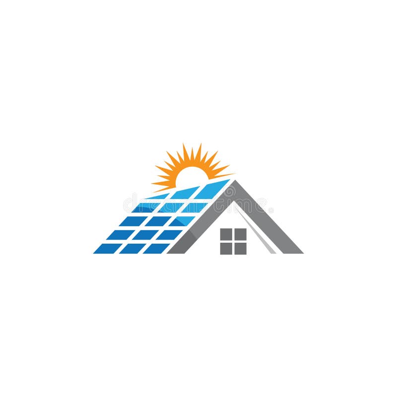 Solar panel icon logo stock vector. Illustration of renewable - 175903421