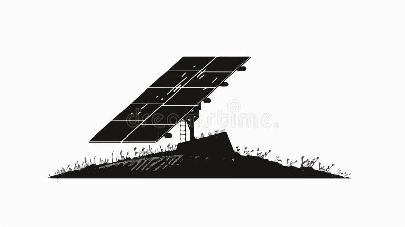 Solar Panel Icon Silhouette Vector on White Background Stock Vector ...