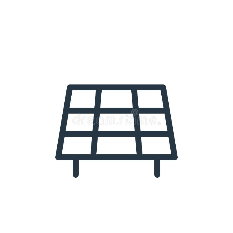 Solar Panel Icon Vector from Ecology Concept. Thin Line Illustration of ...