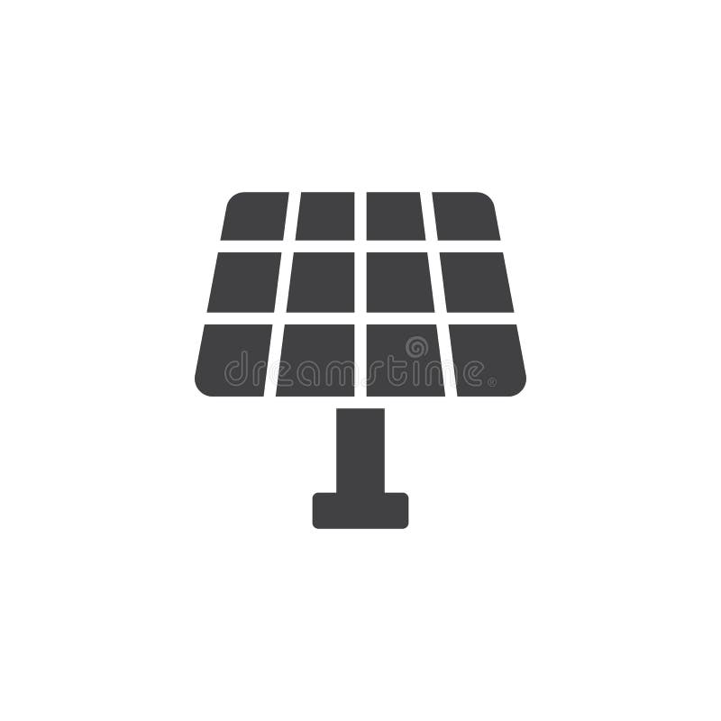 Solar panel icon vector stock vector. Illustration of graphics - 109712282