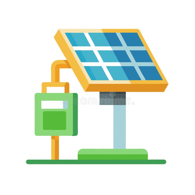Solar Panel Illustration: Clean Energy, Sustainability, and Eco ...