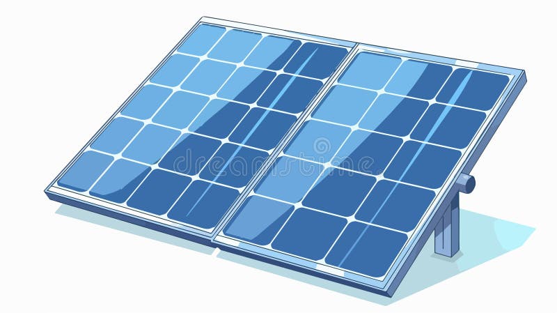 A Solar Panel Illustration Isolated on a White Background, Designed for ...