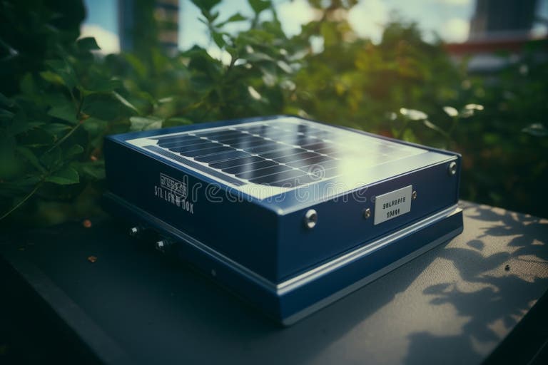 Solar Panel Installation with Distribution Board Under Cloudy Sky a ...