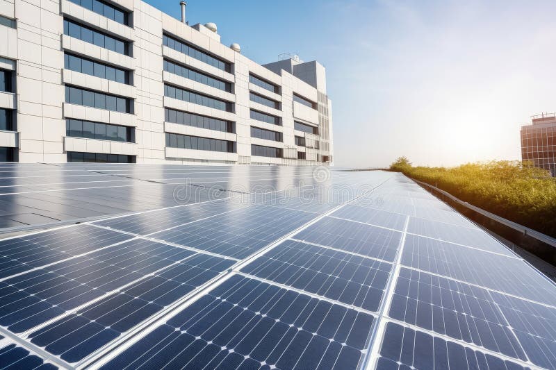 Solar Panel Office Building Stock Illustrations – 311 Solar Panel ...