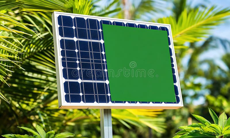 Solar Panel Installation Surrounded by Lush Greenery, Showcasing ...