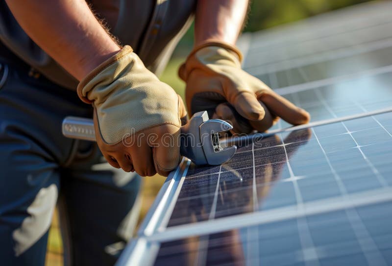 Solar Panel Installations: Workers Securing Systems for Efficiency ...