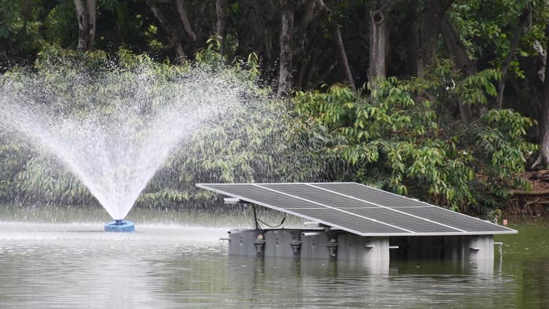 Solar Panel with Irrigation System in the Background Sustainable ...