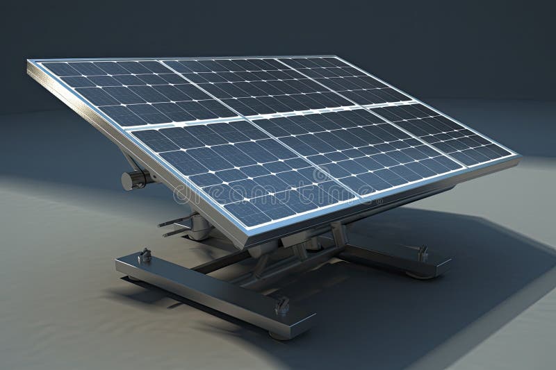 Solar Panel Isolated. 3D Rendering Stock Illustration - Illustration of ...