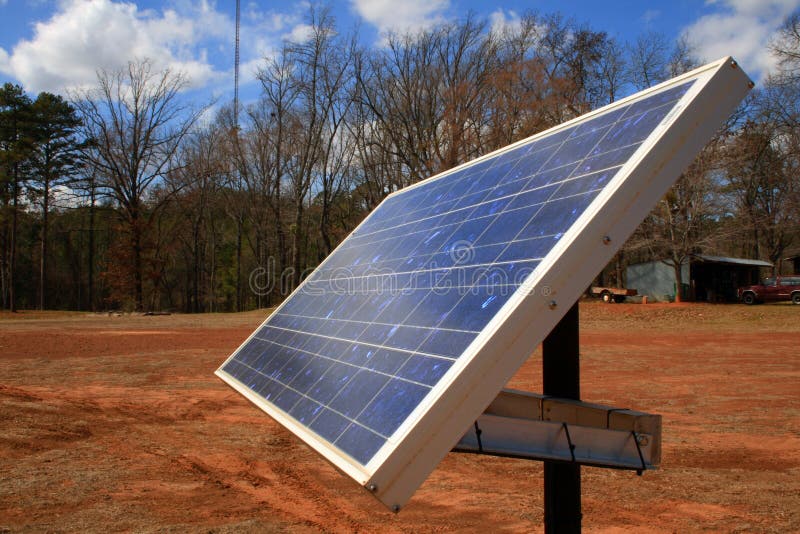 Solar Panel Landscape Profile Stock Image - Image of cells, power: 1963533