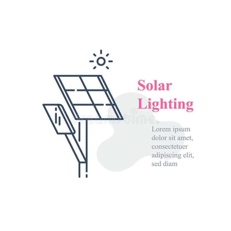 Solar Panel Street Light Stock Illustrations – 304 Solar Panel Street ...
