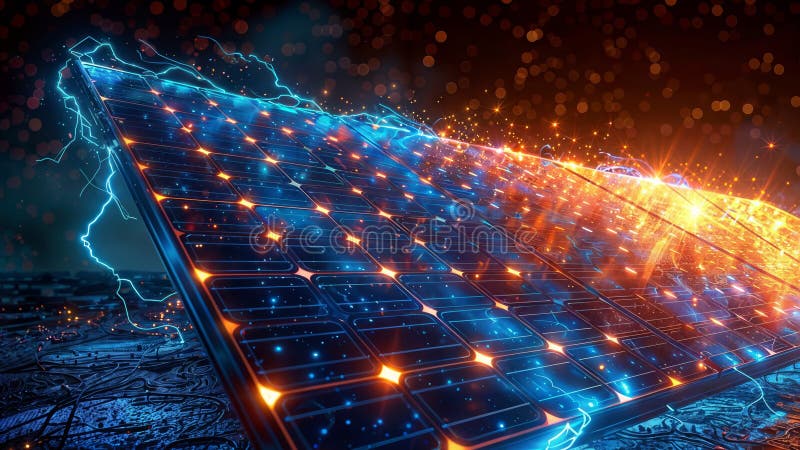 Lightning Energy: Solar Panel Crackles with Potential, Sparking a ...