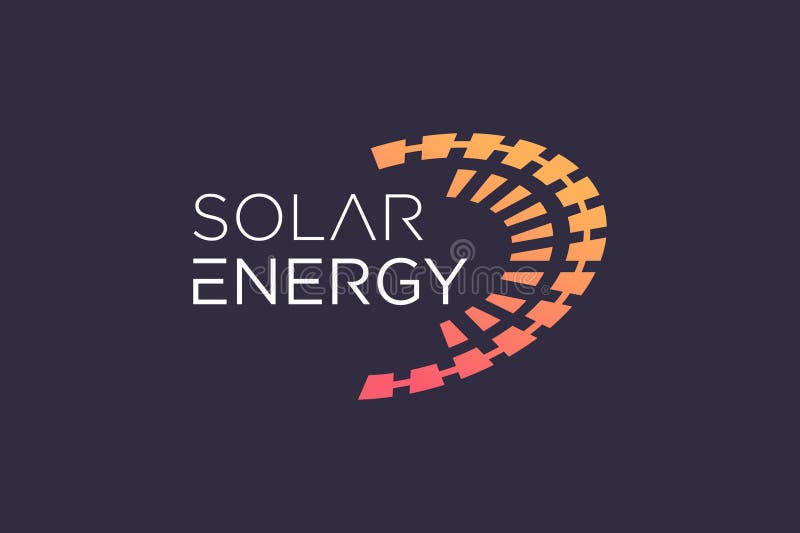 Solar Panel Logo Design Vector with Technology Element Concept Stock ...